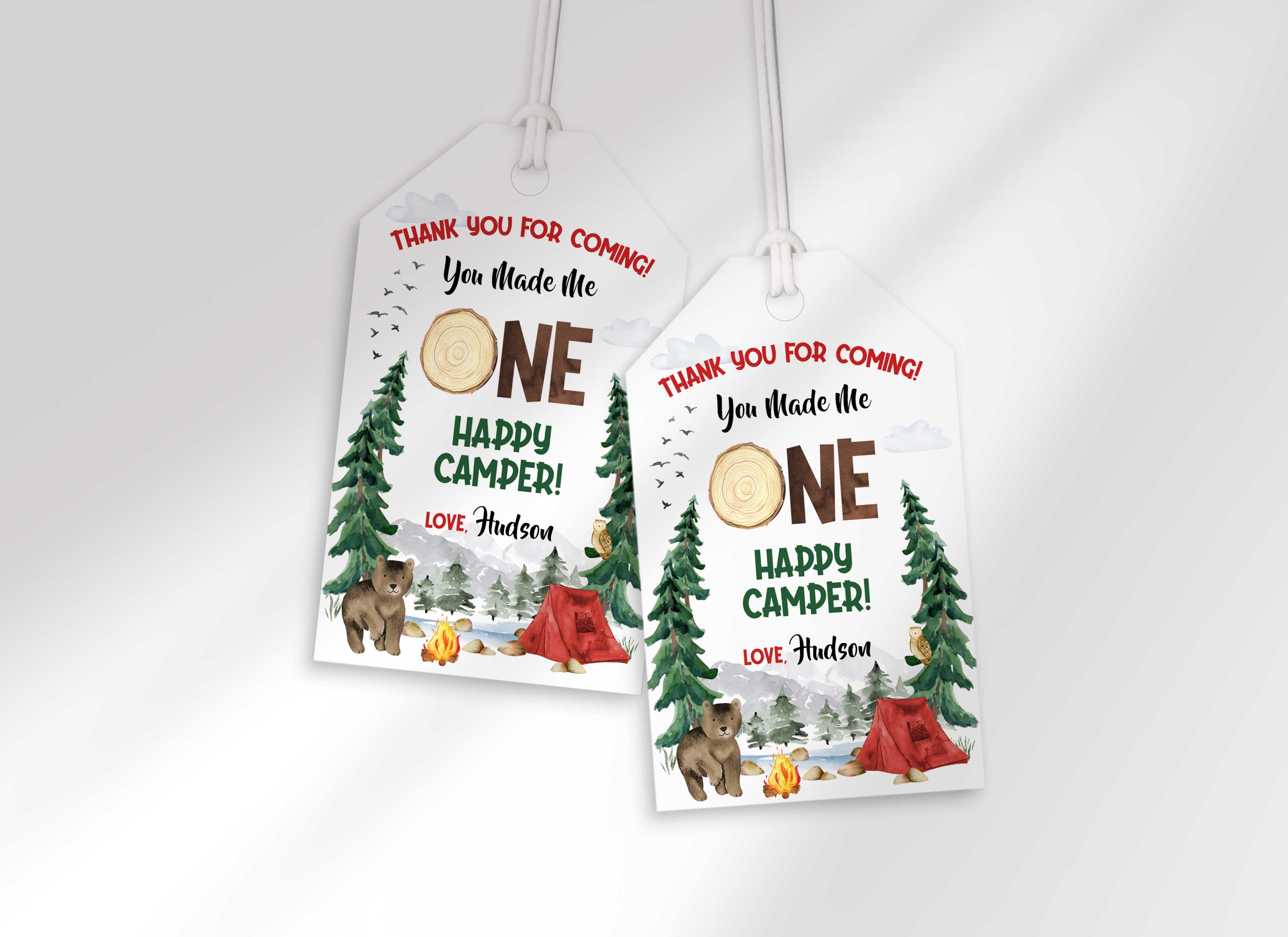 Happy Camper Party Favor Tags – Helia Design Co.