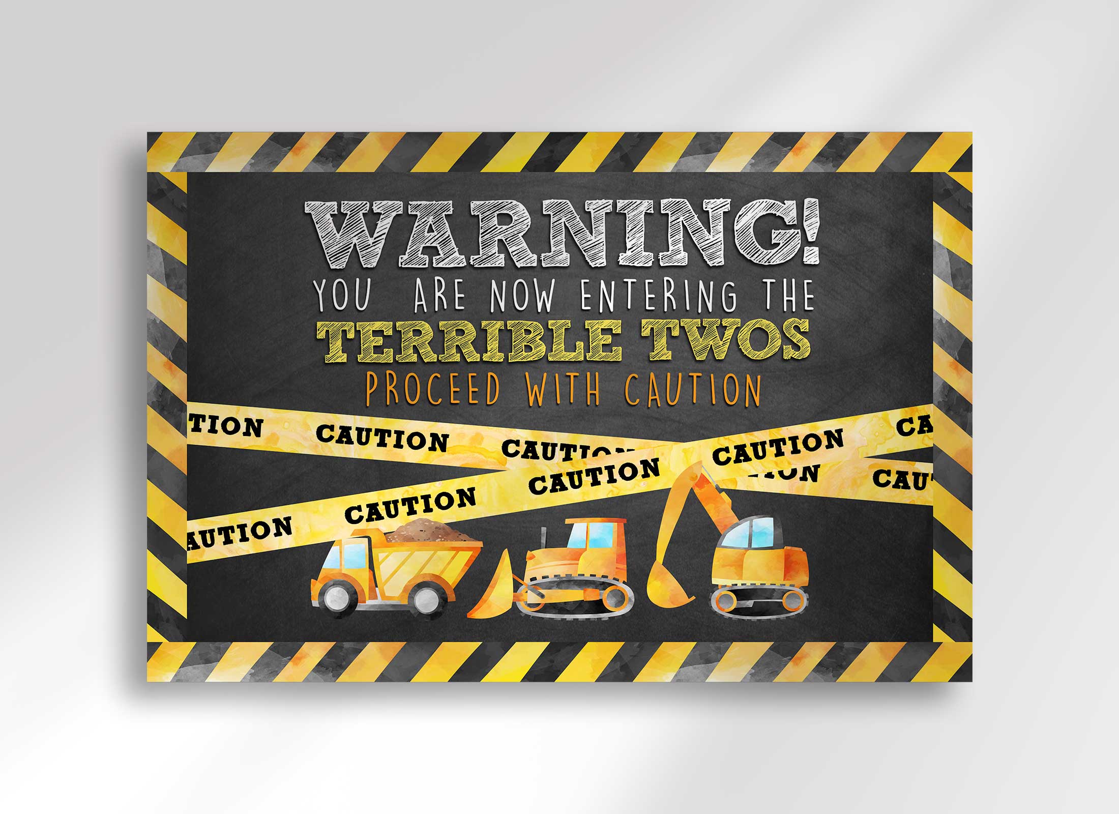 Construction Truck Party Gift Table Sign – Helia Design Co.