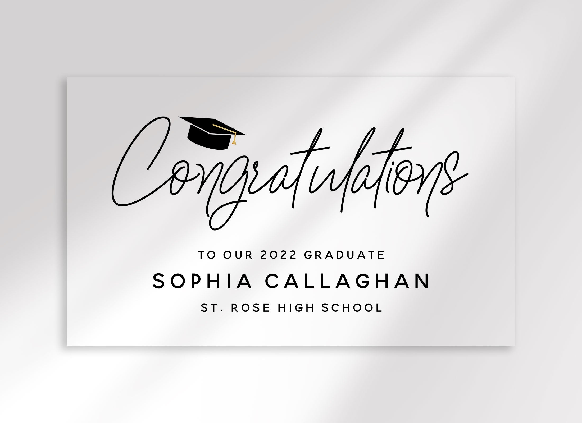 Congratulations Graduation Banner – Helia Design Co.