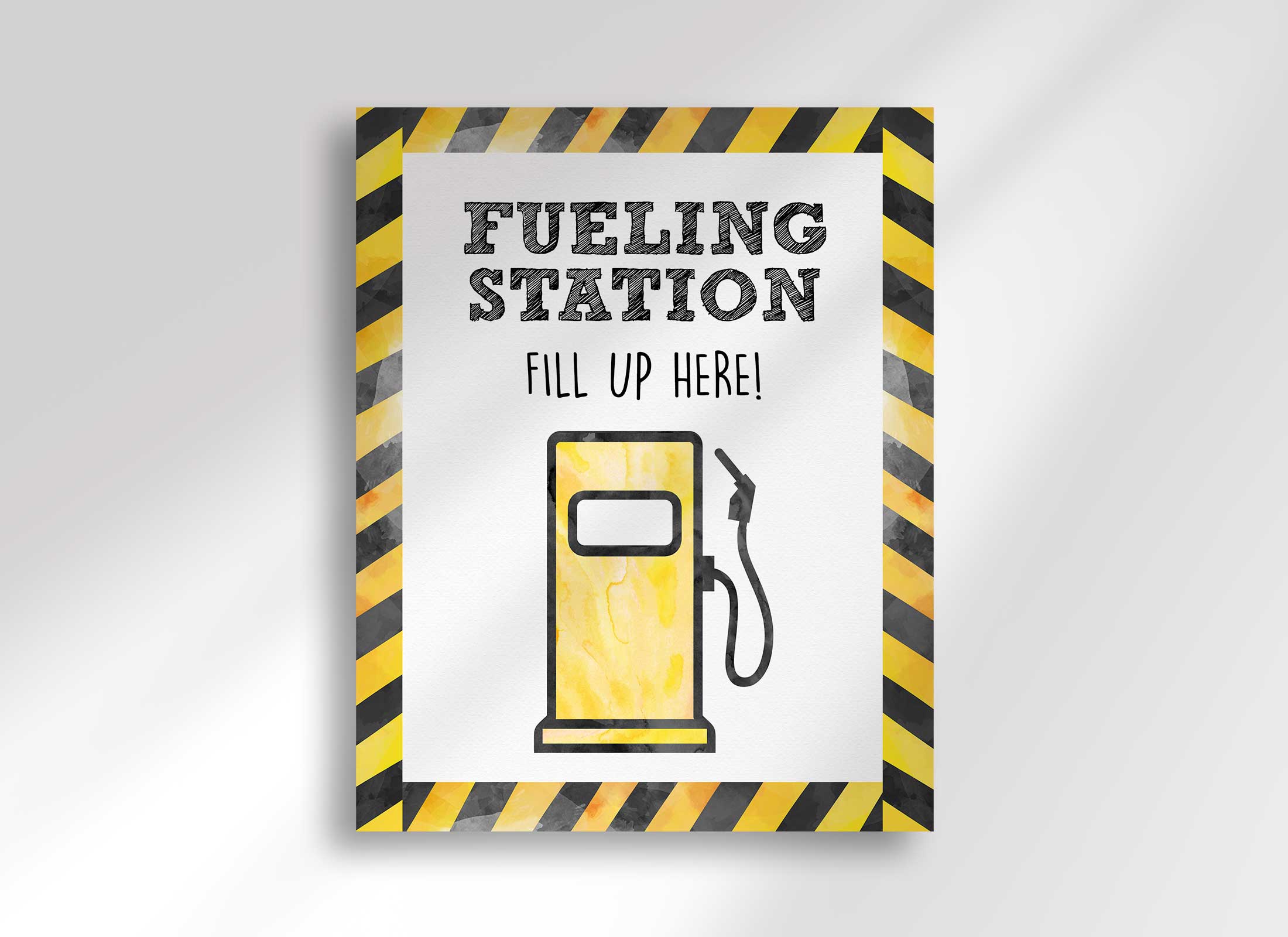 Construction Truck Party Food Table Sign – Helia Design Co.