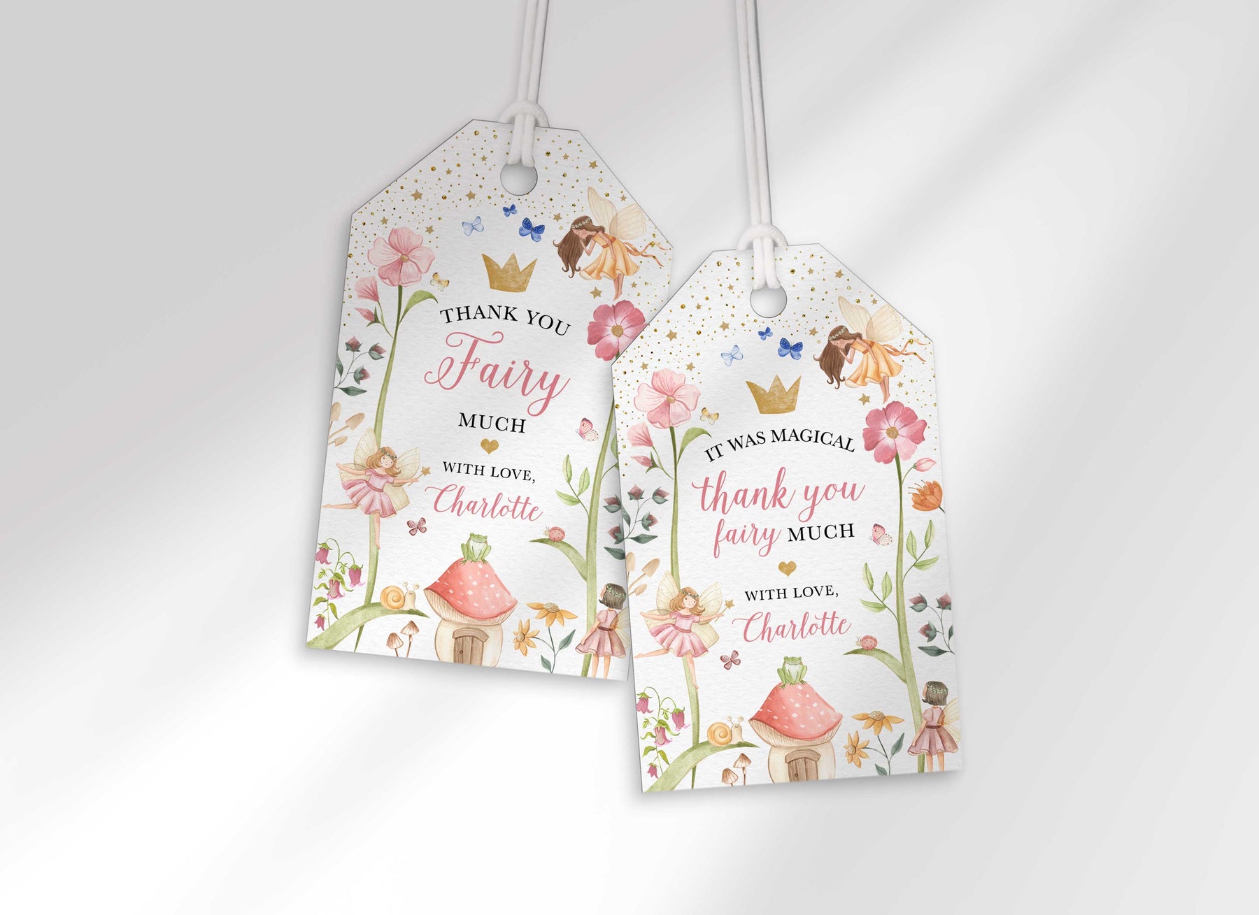 Princess Christmas Tags